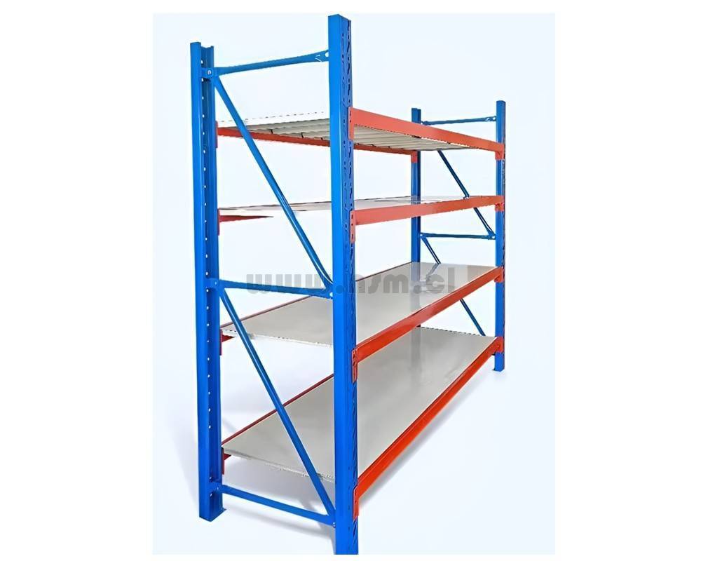 Estante Rack Metalico 800kg 150x60x200cm Azul+naranjo+blanco - Soporta ...