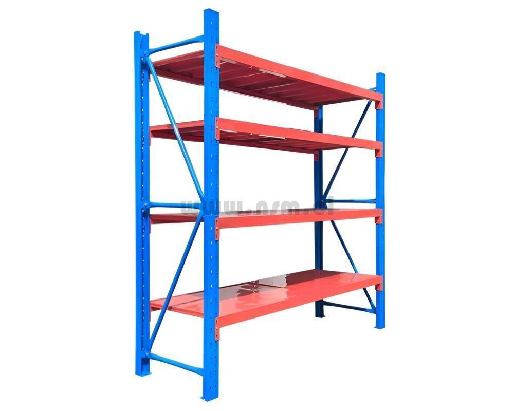 Estante Rack Metalico 400Kg 150x60x200cm Azul+Naranjo - Soporta 100Kg ...
